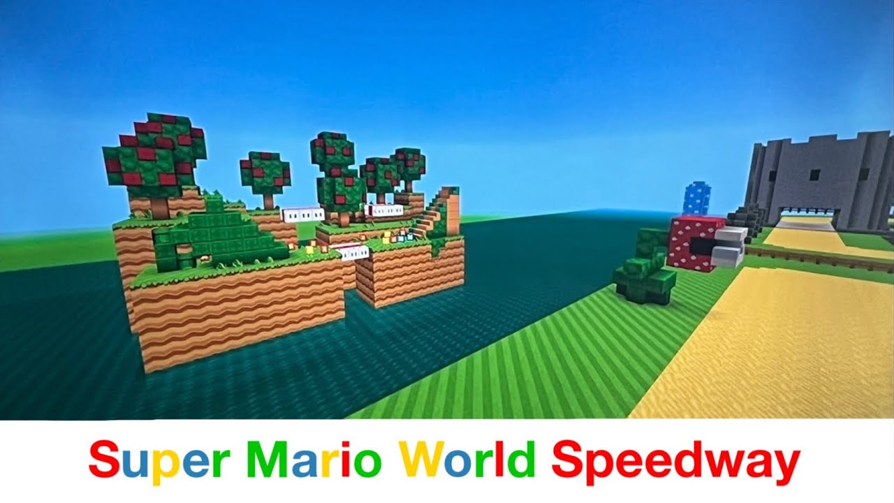 CT Super Mario World Speedway 🏎️ (Mario Kart Custom Track in Minecraft ...