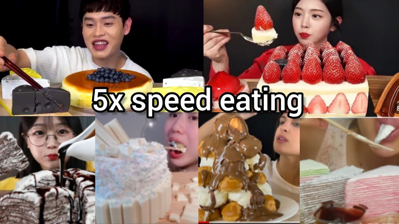 5X SPEED CHEESE AND CREAM DIFFERENT CAKES COMPILATION, CHEESE CAKE ...
