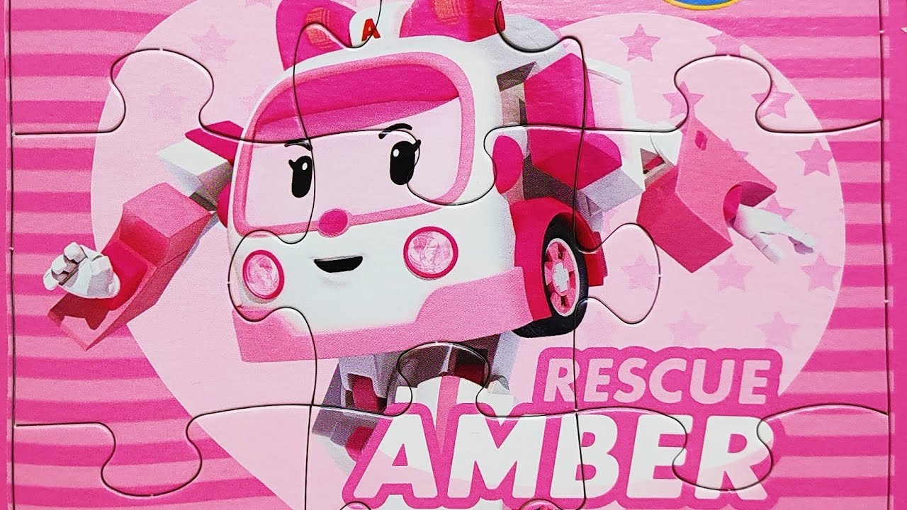 Robocar Poli. Amber Robocar ambulance. Vehicle Puzzle for toddlers ...