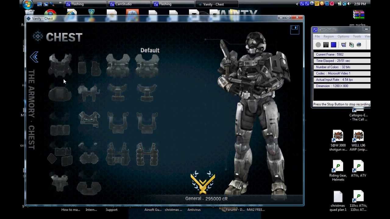 halo reach vanity customization - YouTube