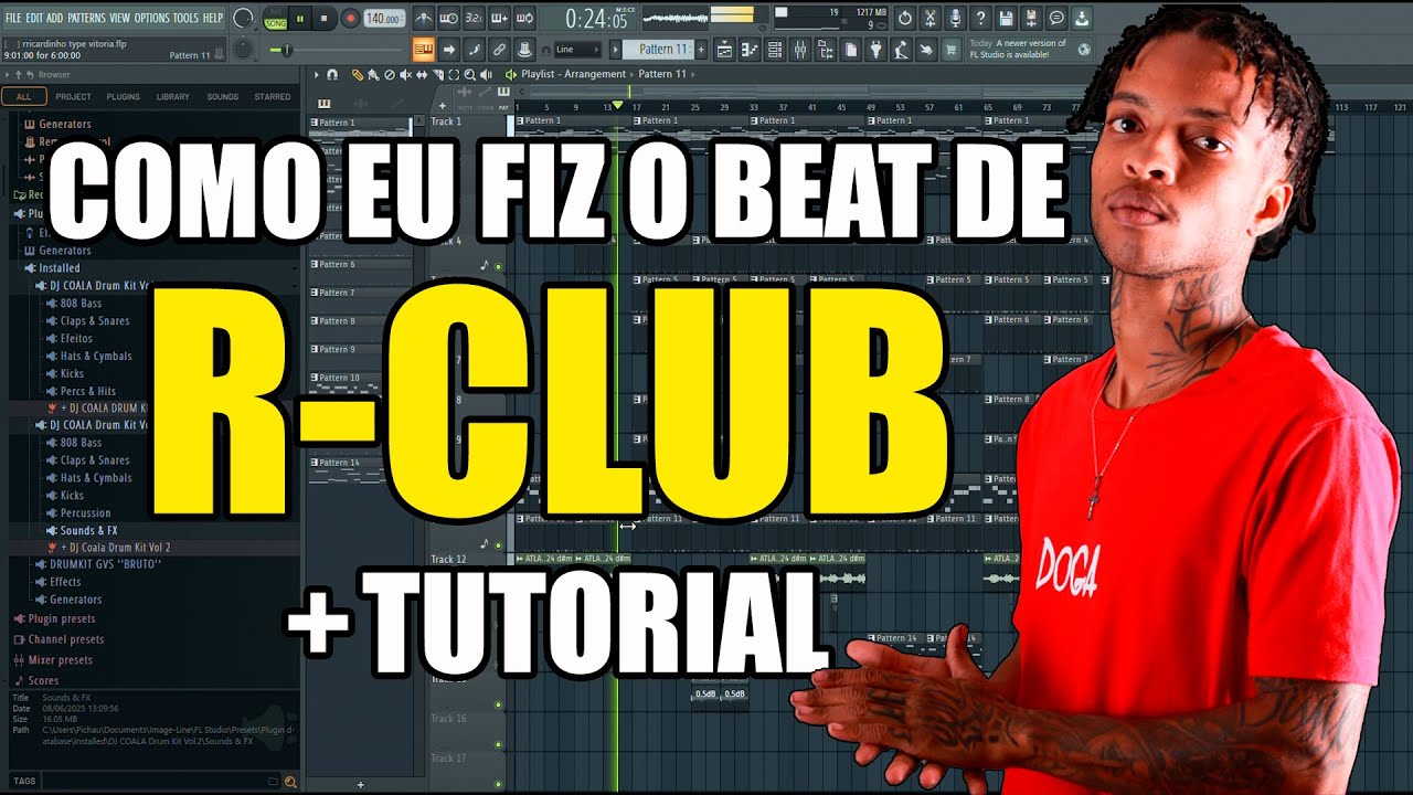 Como Foi Criado o Beat da Musica "R-CLUB" | Tutorial com 2R NO BEAT ...