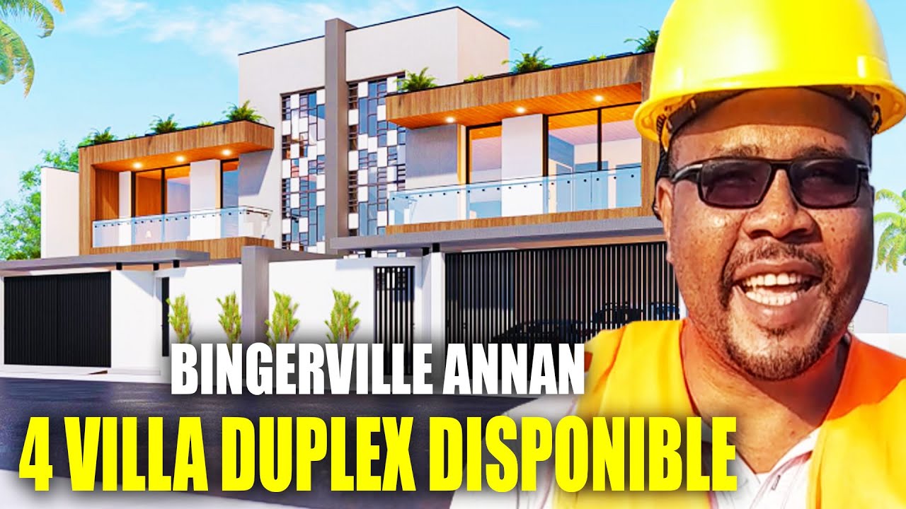 Partie 1 : Mini Cité – 4 Villas Duplex en Construction à Vendre - YouTube