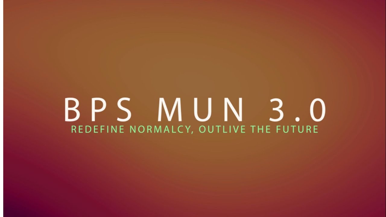Glimpse of BPS MUN 3.0 - YouTube