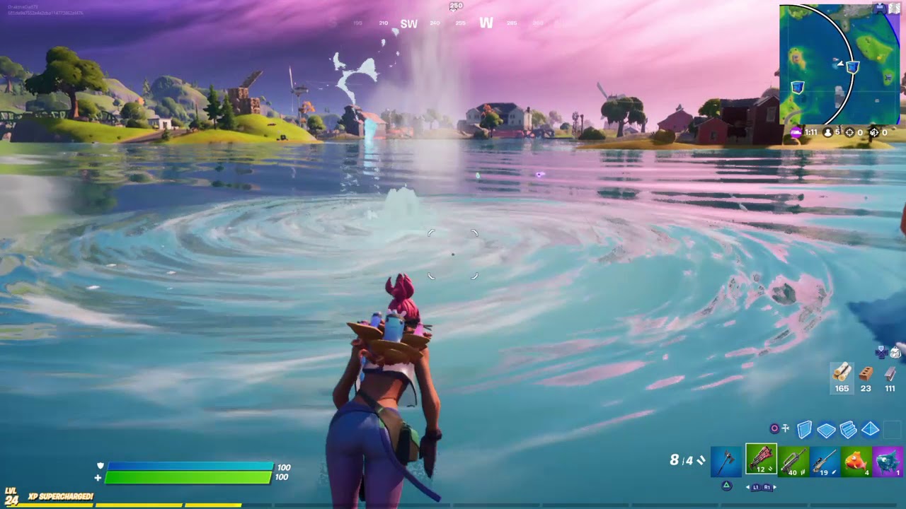 Fortnite, shark playing in a whirlpool - YouTube