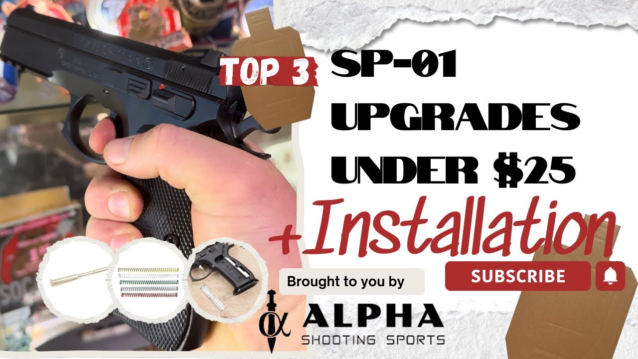 MY TOP 3 CZ 75 SP-01 UPGRADES FOR UNDER $25 each + INSTALLATION!! - YouTube