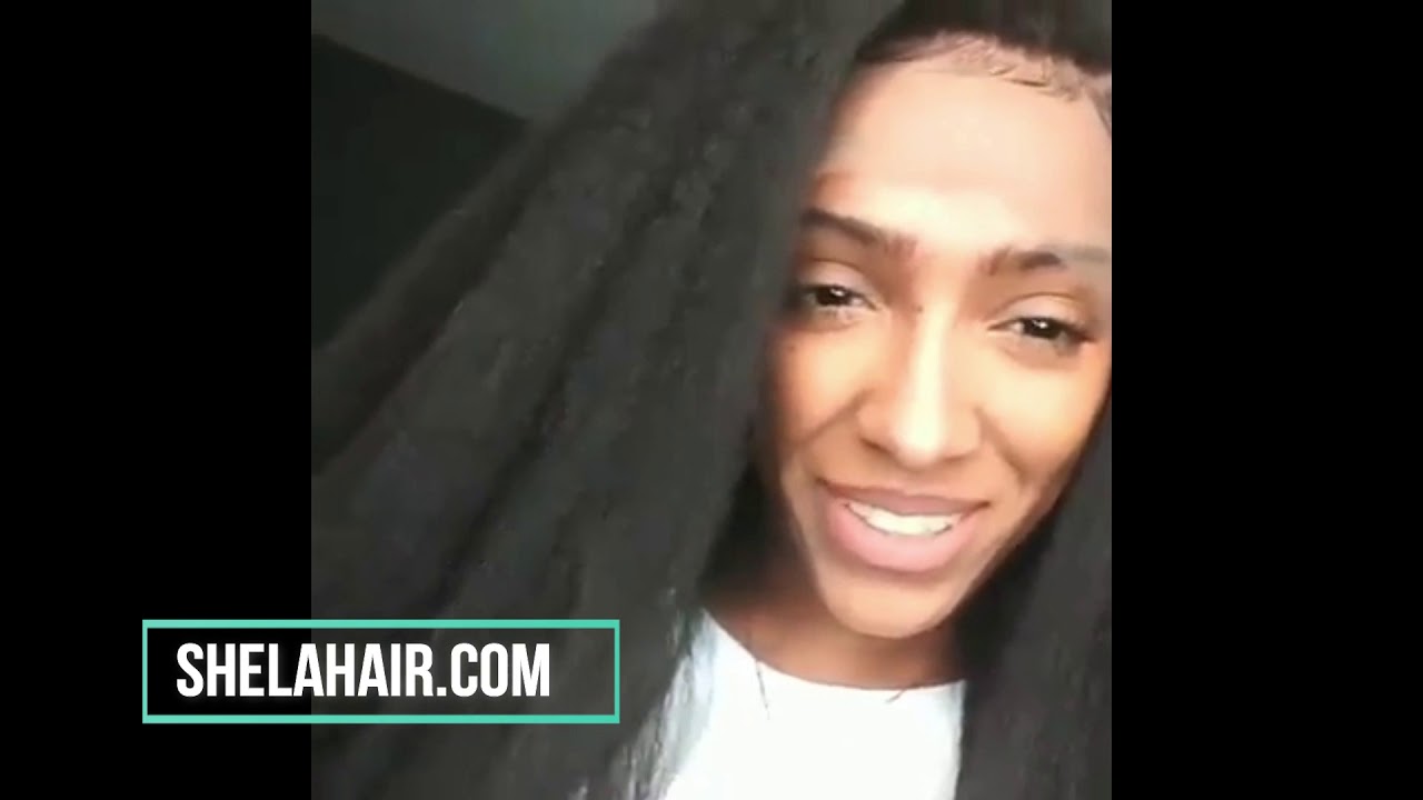 Shela Hair Lace Wig Kinky Straight Full and thick human hair wigs - YouTube