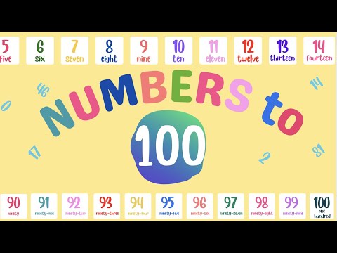 LEARN TO COUNT IN ENGLISH! Numbers 0 to 100 🤩