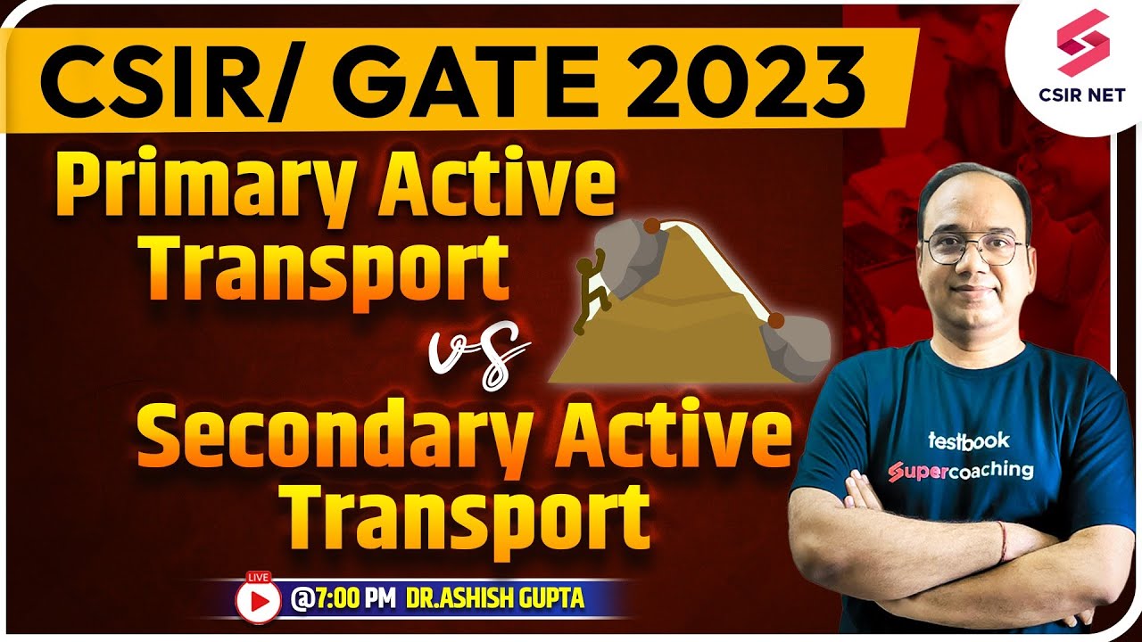 CSIR/ GATE 2023 | Primary Active Transport vs Secondary Active ...