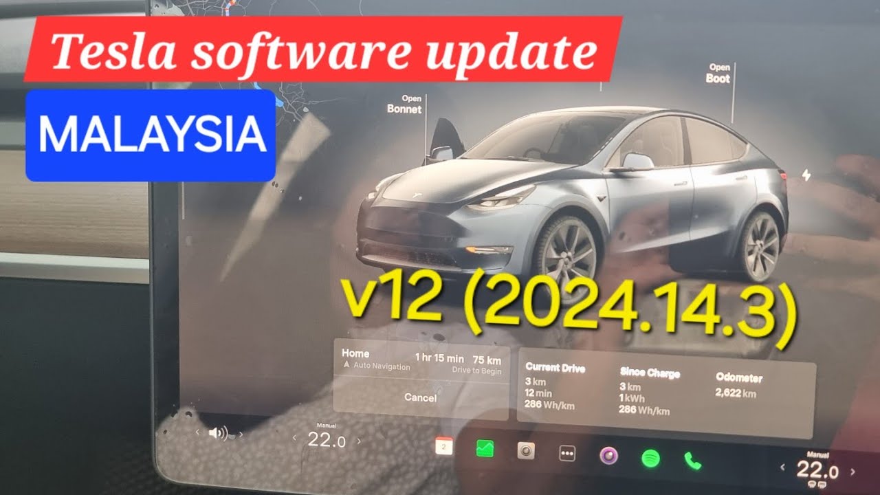 Tesla Software Latest Update (2024.14.3) di Malaysia - YouTube