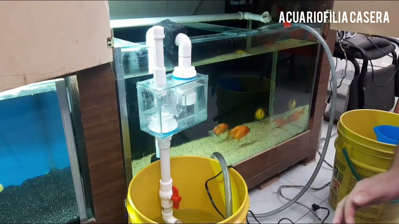 como elaborar un overflow para bajada de agua del acuario al sump sin ...
