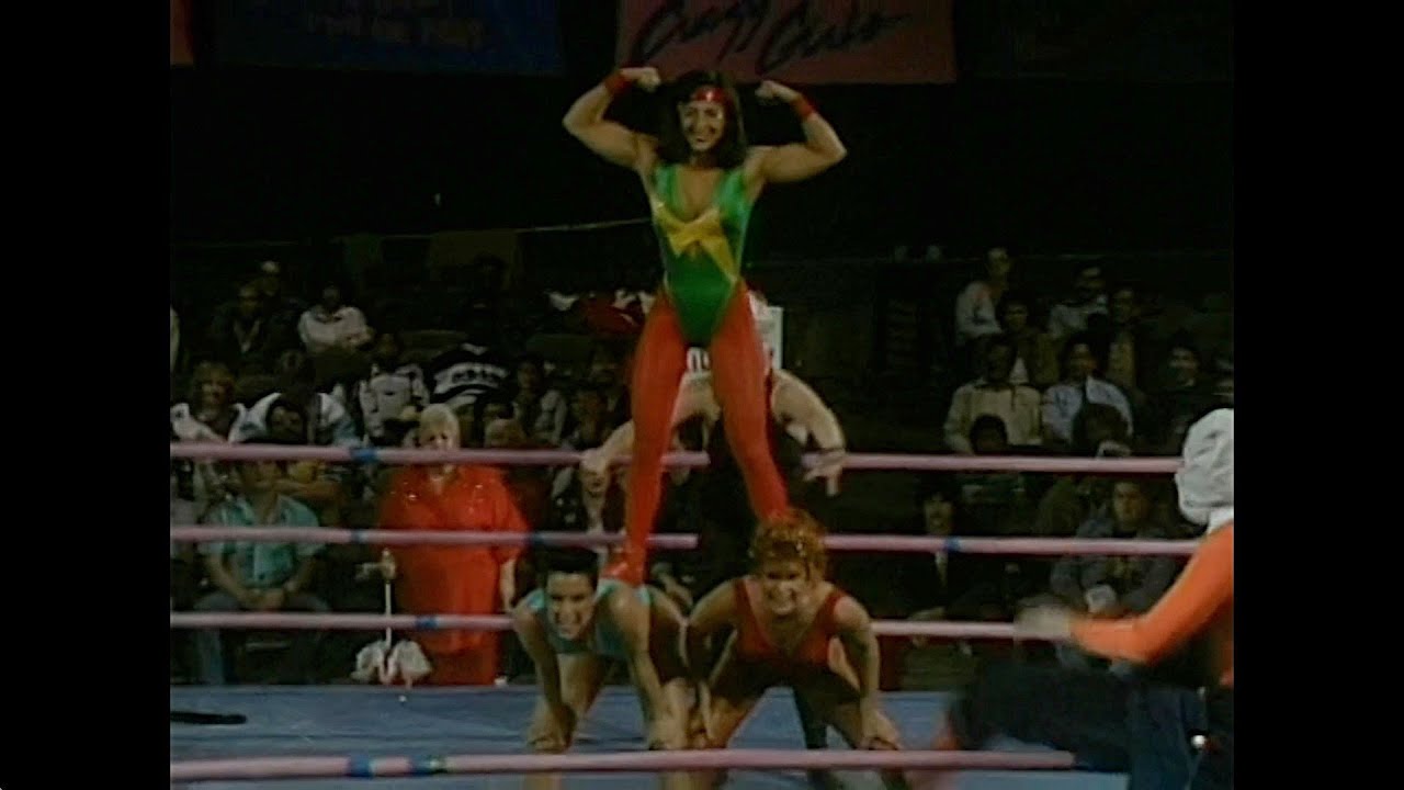 GLOW Wrestling Cheyenne Cher, Vicky Victory, and Lightning vs Sara ...