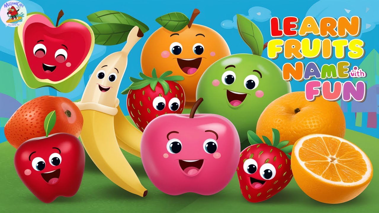 Fruits Names - Learn Fruits English Vocabulary | Learn Fruit Names with ...