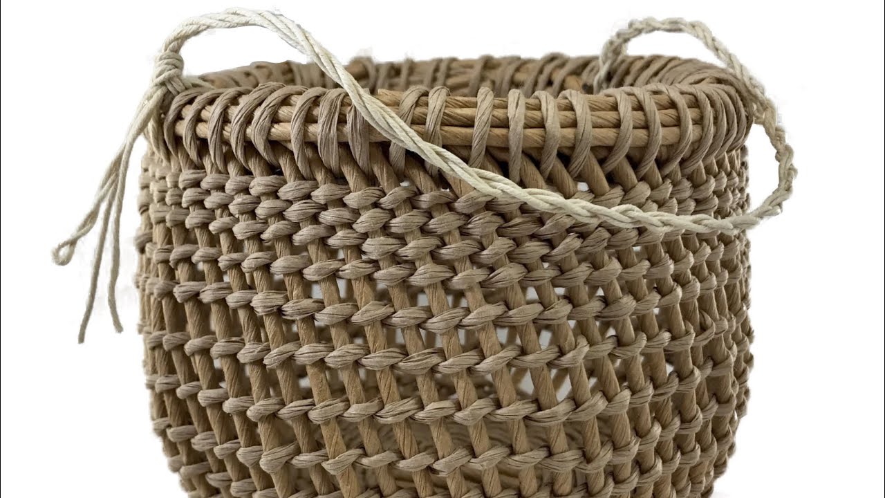 Twined Gathering Basket Kit - Binding - YouTube