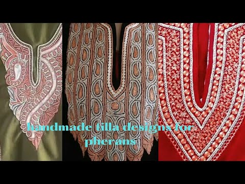 handmade tilla designs for pherans||latest designs||new designs|| - YouTube