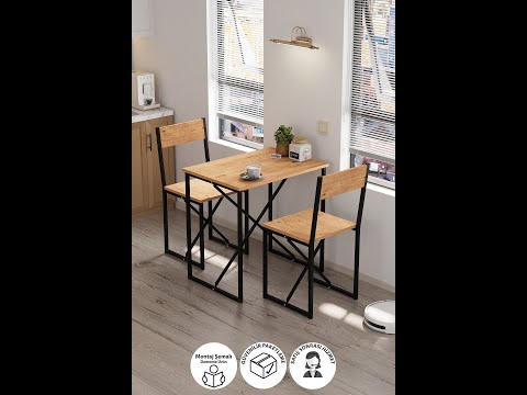 Bofigo 2li Mutfak Seti Mutfak Masa ve Sandalye Seti Balkon Masası Cafe Seti Maysa Kurulum Videosu