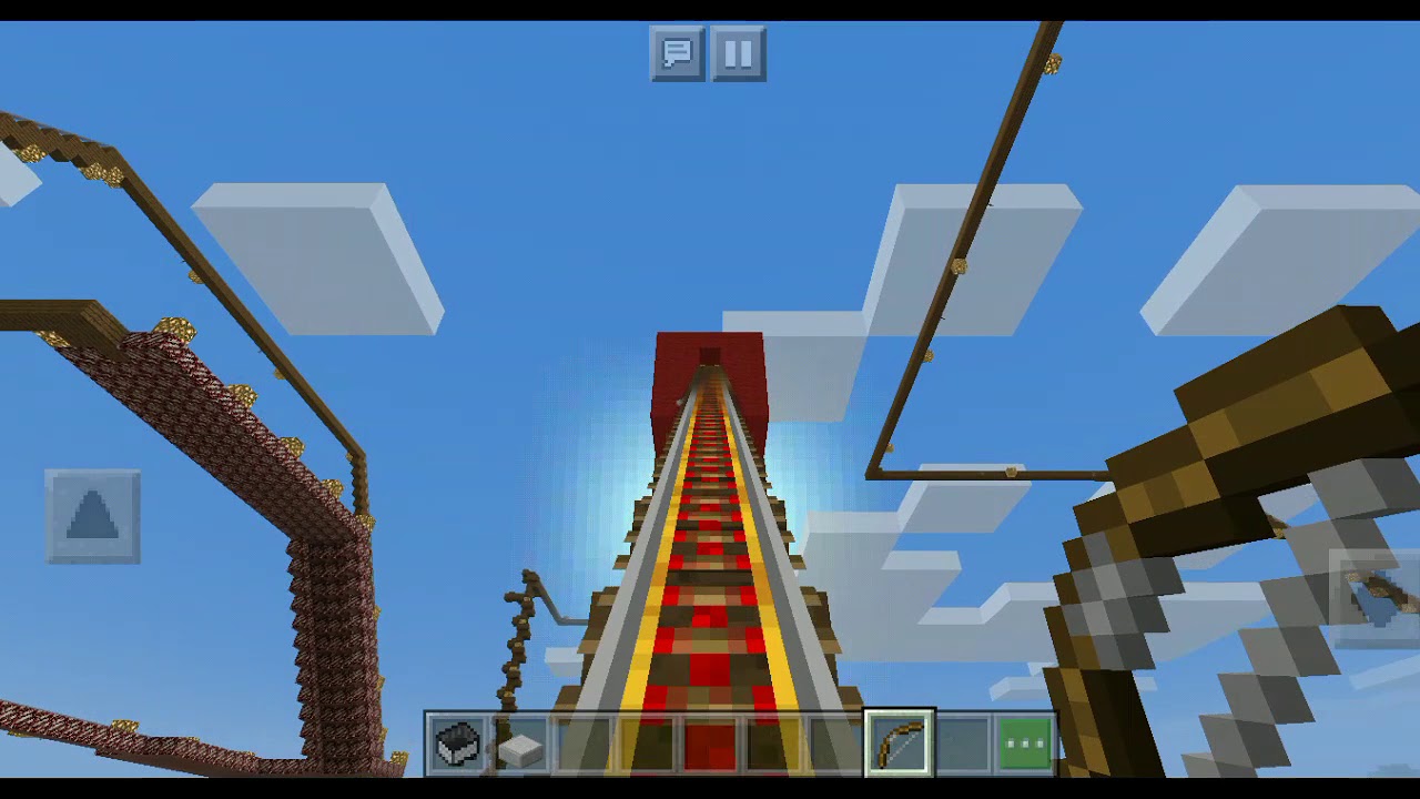 The longest Minecraft roller coaster - YouTube