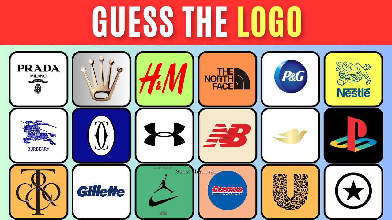 Guess That Logo! Can You Name All 100 Famous Brands? - YouTube