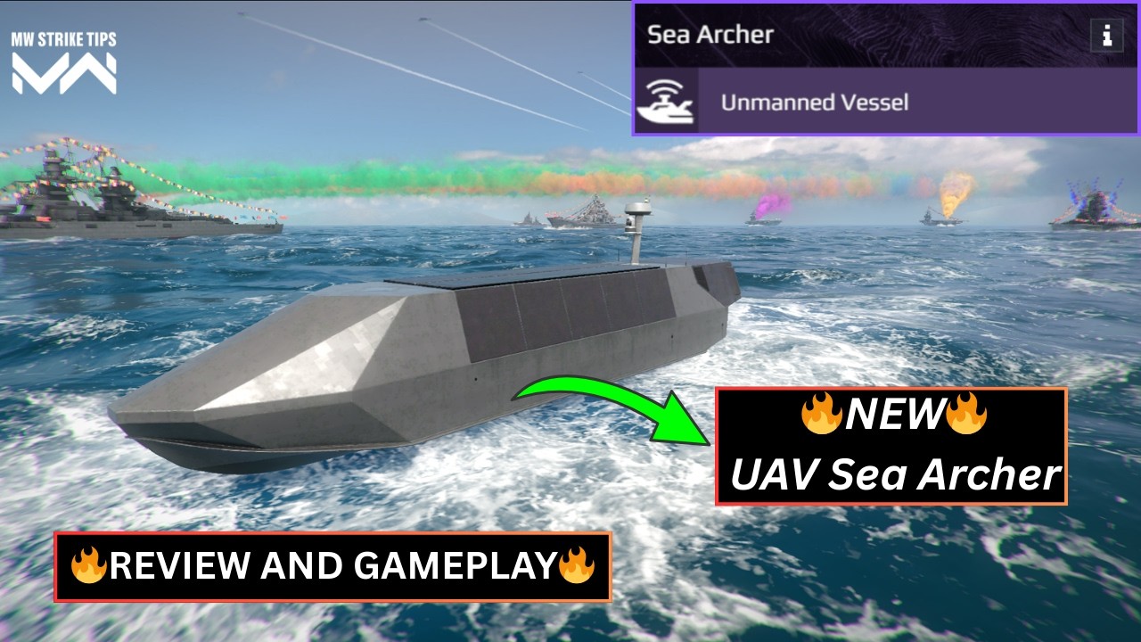 NEW Rank shop UAV Sea Archer Review and Gameplay - Modern Warships ...