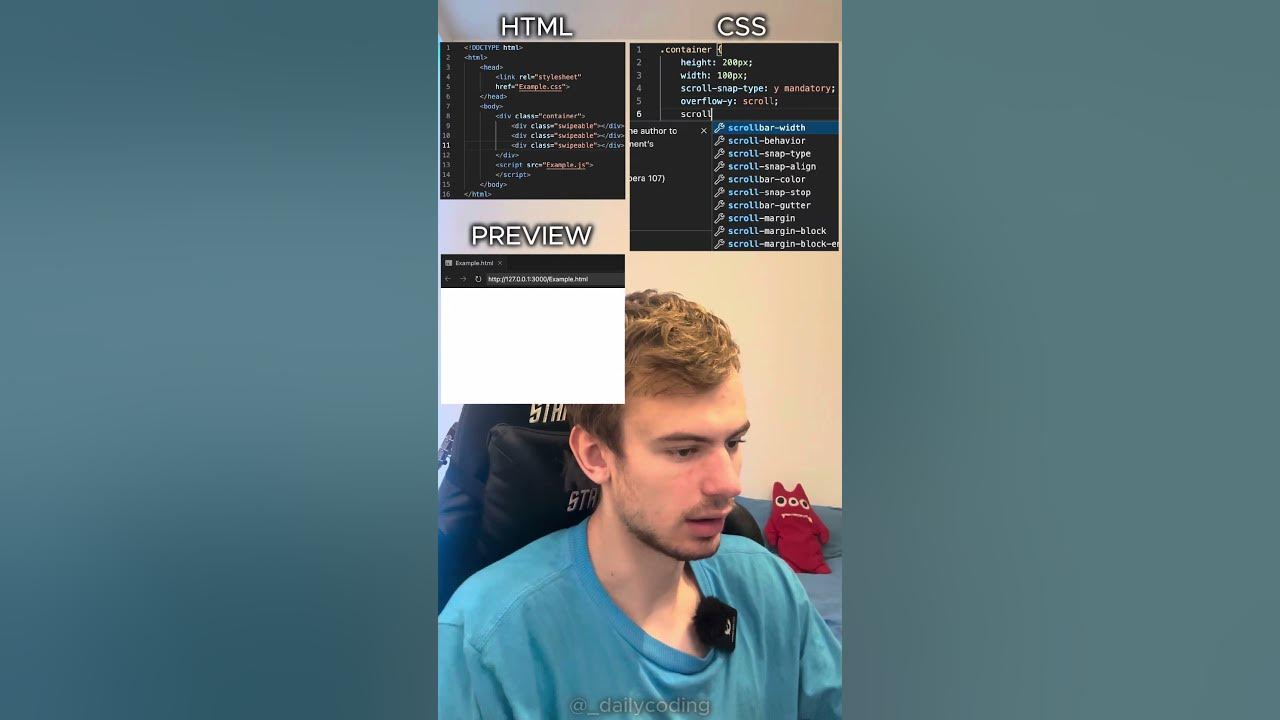 How To Create Swiping In Html And Css Frontenddeveloper Youtube