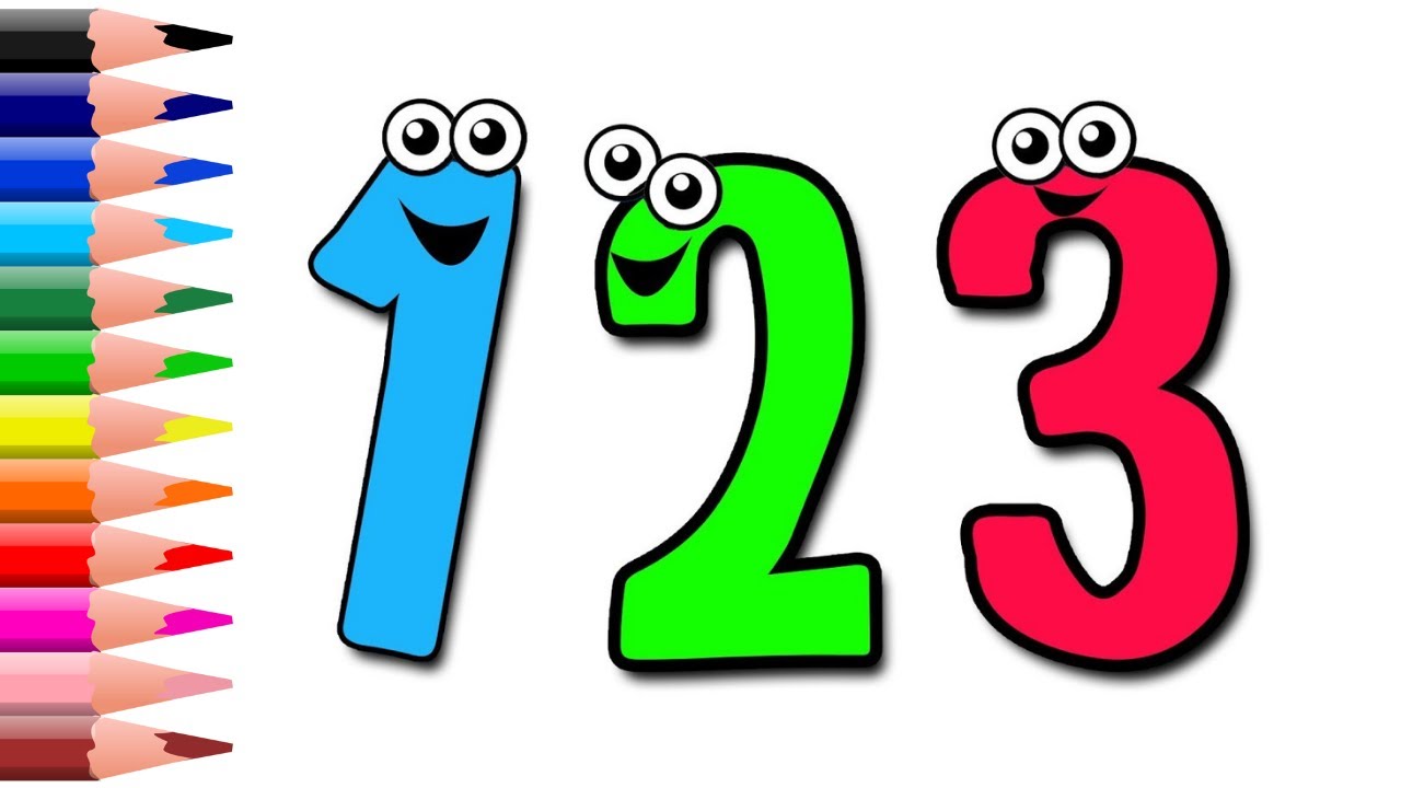 How to Draw a Numbers Easy | Drawing a Numbers With Me | Numbers ...