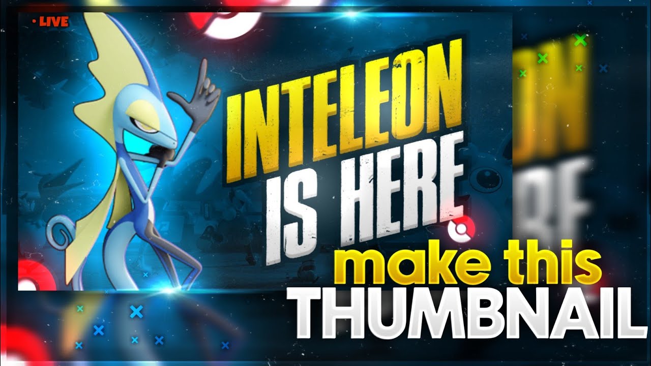 How to make this Pokemon Unite Thumbnail || @POKEDEXONGAMING - YouTube
