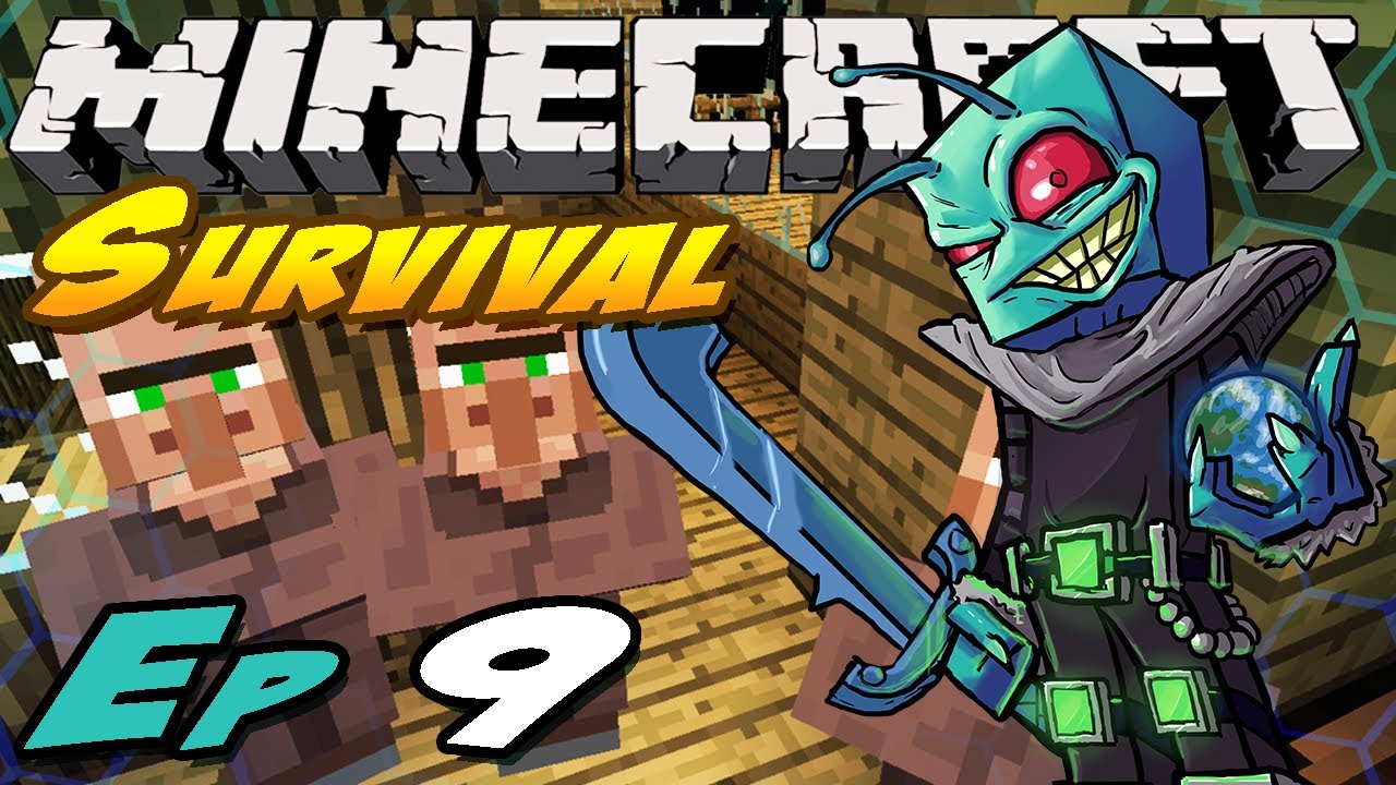 Minecraft: Alien Survival Let's Play Ep. 9 - IM A VILLAGER!!! - YouTube