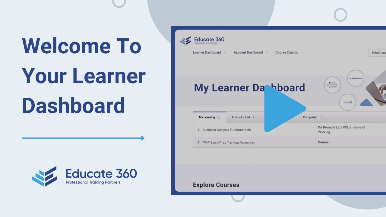 Welcome To Your Learner Dashboard - YouTube
