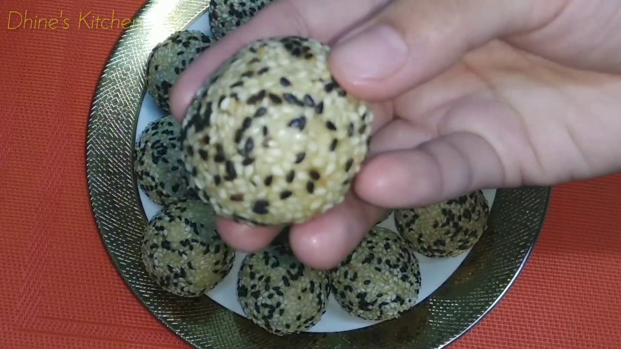 HOW TO MAKE BUTCHI | RED BEAN SESAME BALLS | Dhine Teh - YouTube