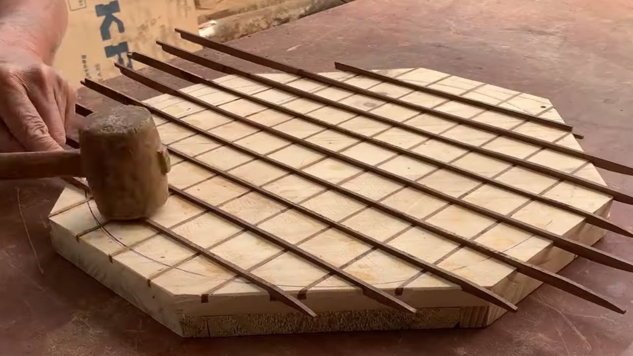 Creative Wood Craft Ideas // How To Make A Easily Customizable Lamp ...