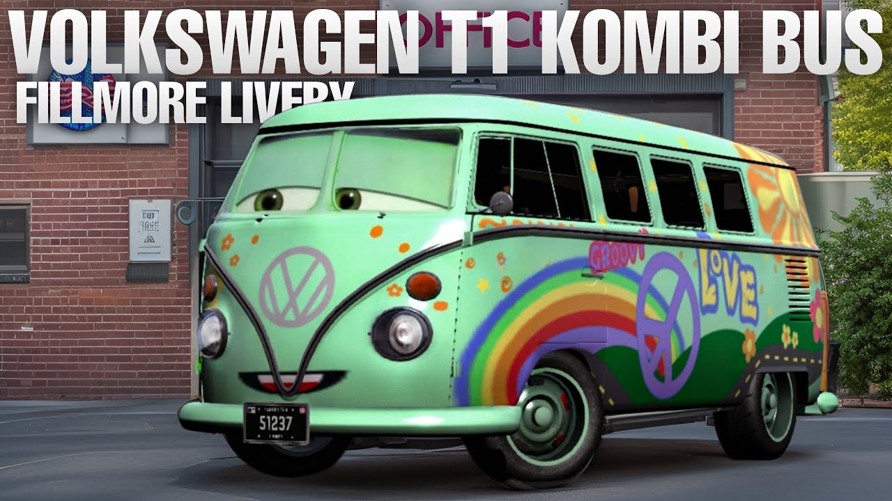 Volkswagen T1 Bus Fillmore Cars Livery | Car Parking Multiplayer - YouTube