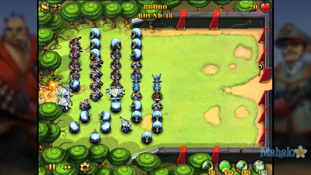 Fieldrunners: Grasslands Walkthrough pt 2 - YouTube