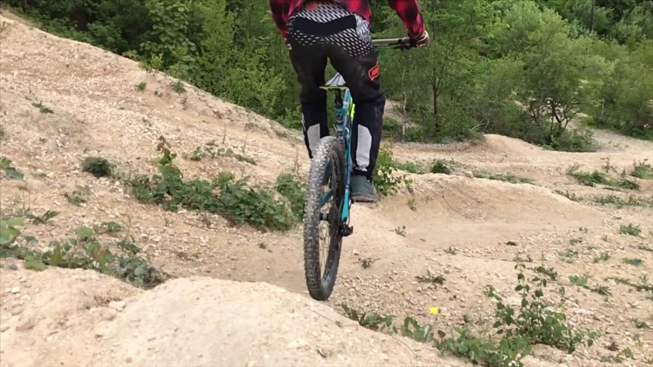 Steetley quarry Mtb race track - YouTube