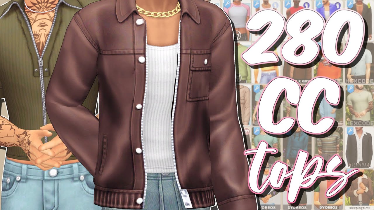 MAXIS MATCH MALE TOPS COLLECTION (Update) 🌺 | 280 CC Items + Links ...