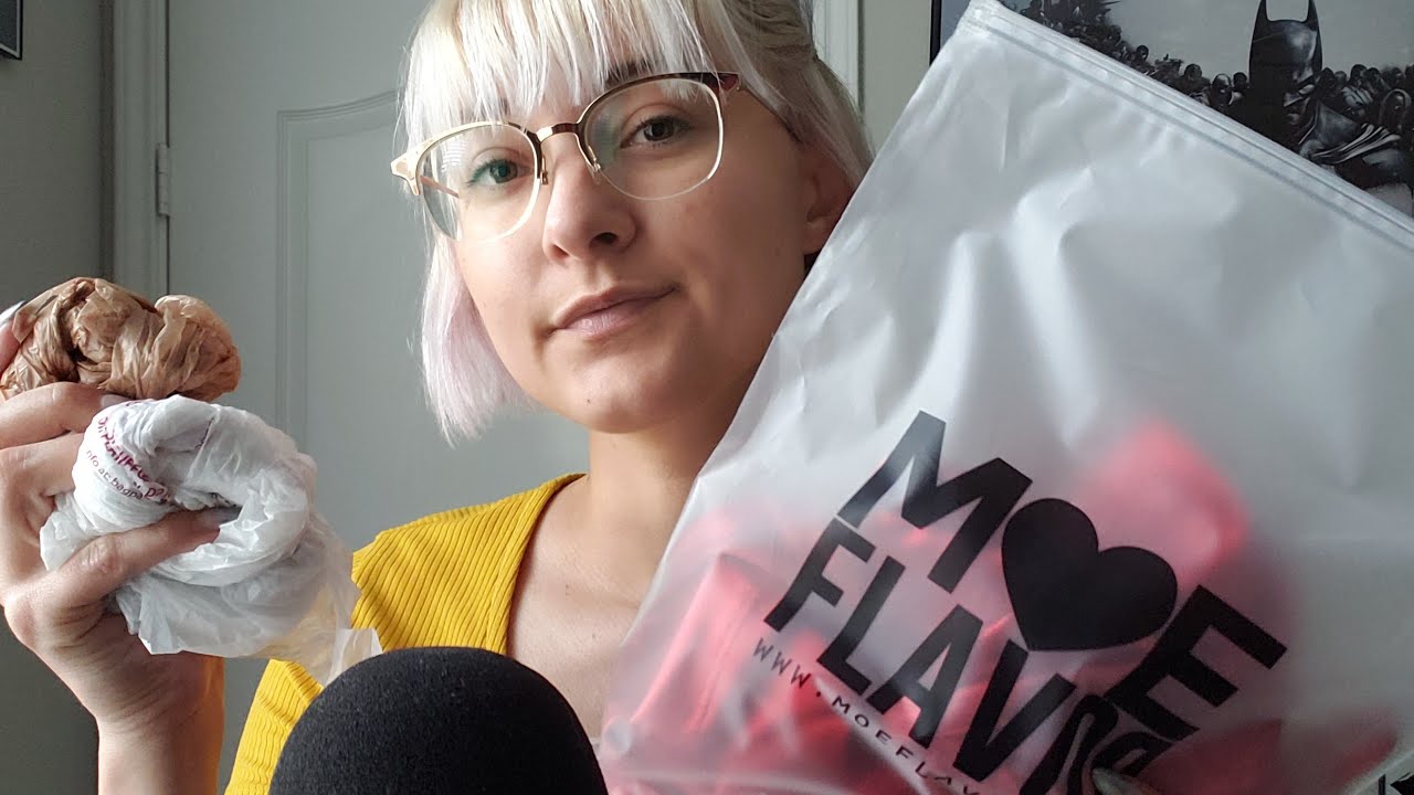 ASMR | Plastic Bag Crinkling w/ Whispered Rambling & Nail Tapping - YouTube