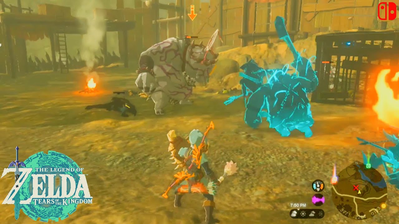 Legend Zelda TOTK - Defeat Silver Boss Bokoblin & Receive More Food ...