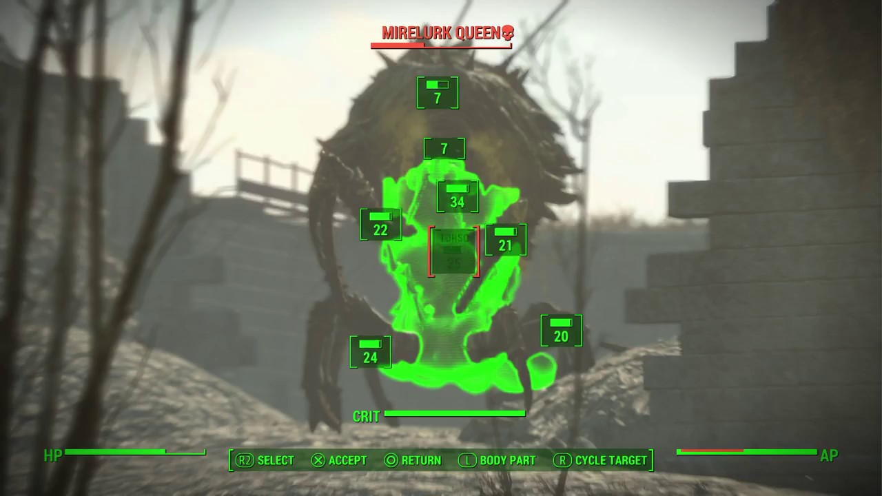 Fallout 4 mysterious stranger kills mirelurk queen - YouTube