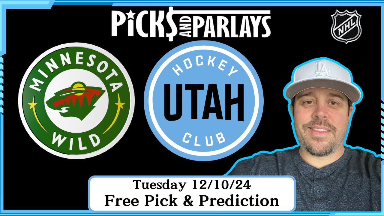 Minnesota Wild vs Utah Hockey Club - NHL Free Pick Tuesday 12/10/24 ...
