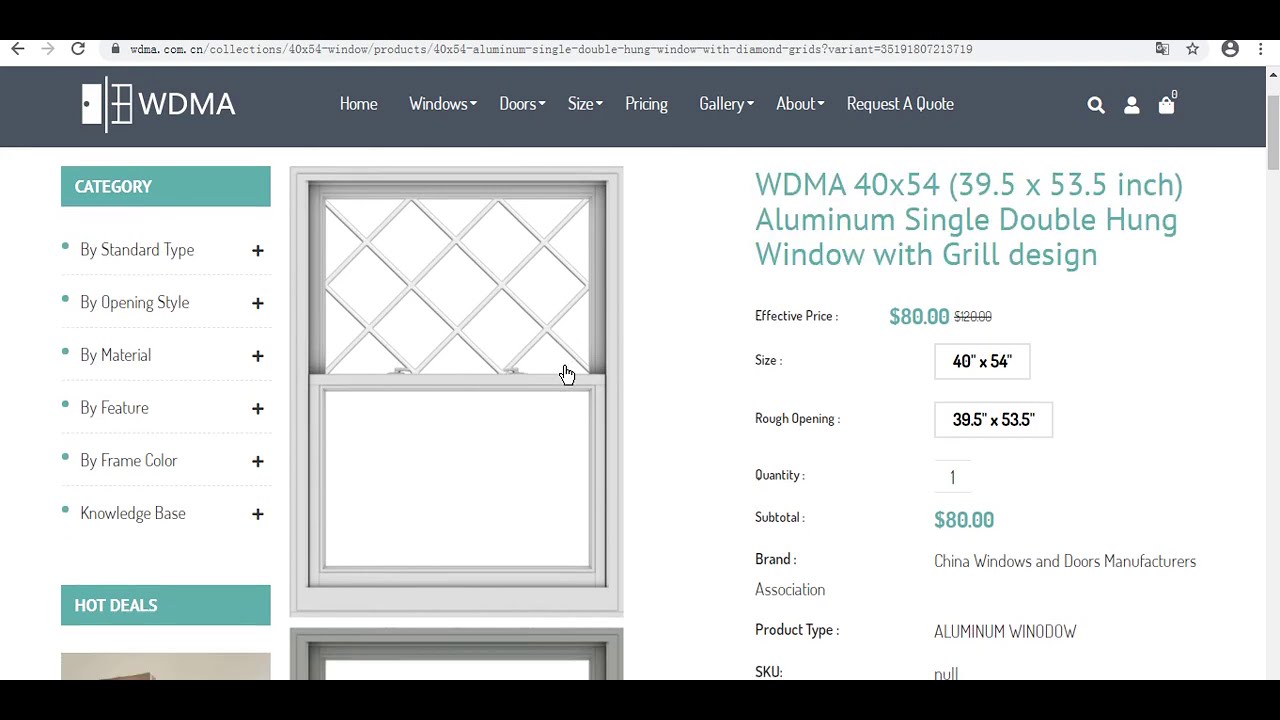 WDMA 40x54 Window (Rough Opening: 40-in x 54-in; Actual: 39.5-in x 53.5 ...