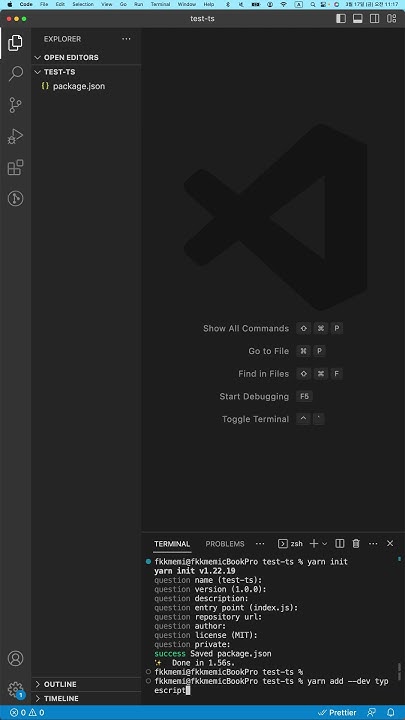 Typescript 개발환경 구축하기 Youtube