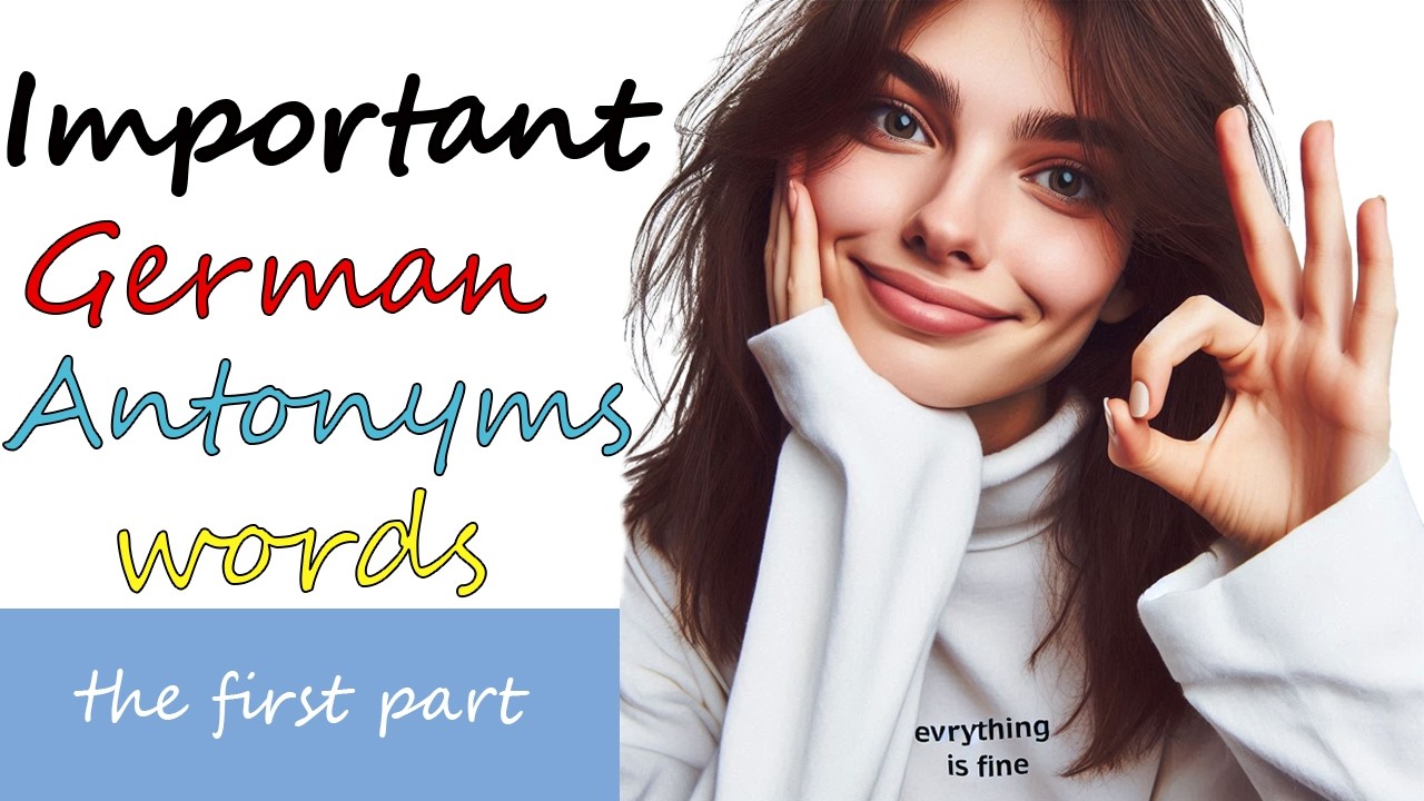 Learn German words |20 AMAZING OPPOSITES IN GERMAN | Language Learning ...