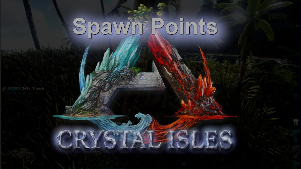 Ark Survival Evolved . Crystal Isles Spawn Points. - YouTube