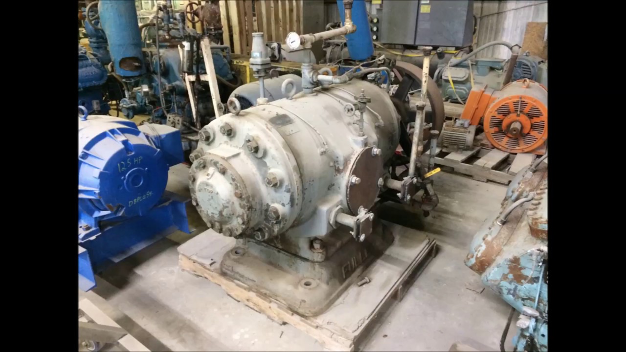 Filler A175 Rotary Vane Compressor, serial 8448 - YouTube