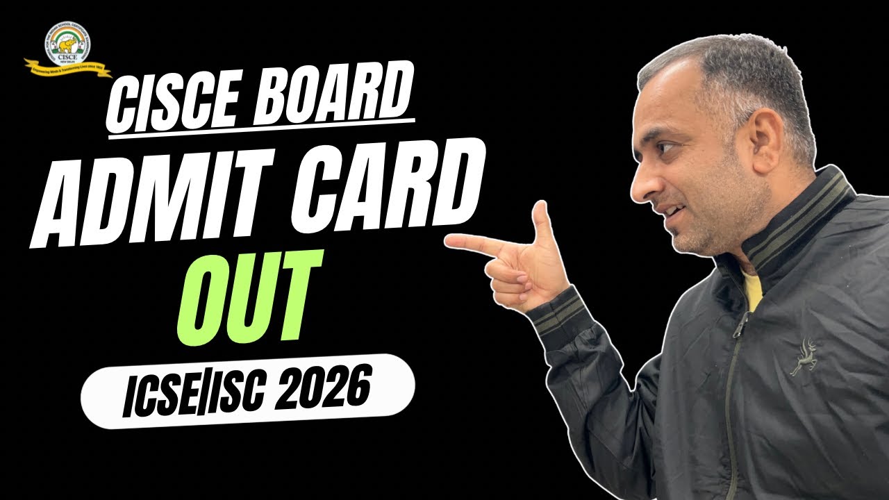 ICSE/ISC 2026 ADMIT CARD OUT😱 - YouTube