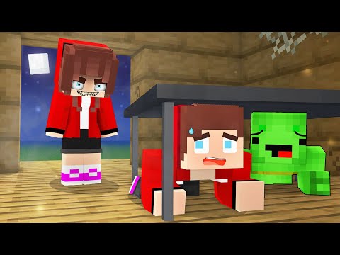 JJ and Mikey Have A CRAZY JJ`s Girl STALKER - Maizen Minecraft Animation