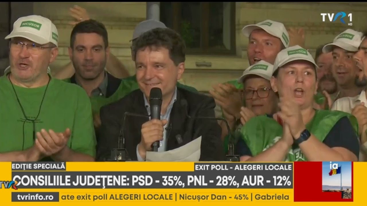 Alegerile locale 2024 - Discurs Nicuşor Dan, după ce a câştigat un nou ...