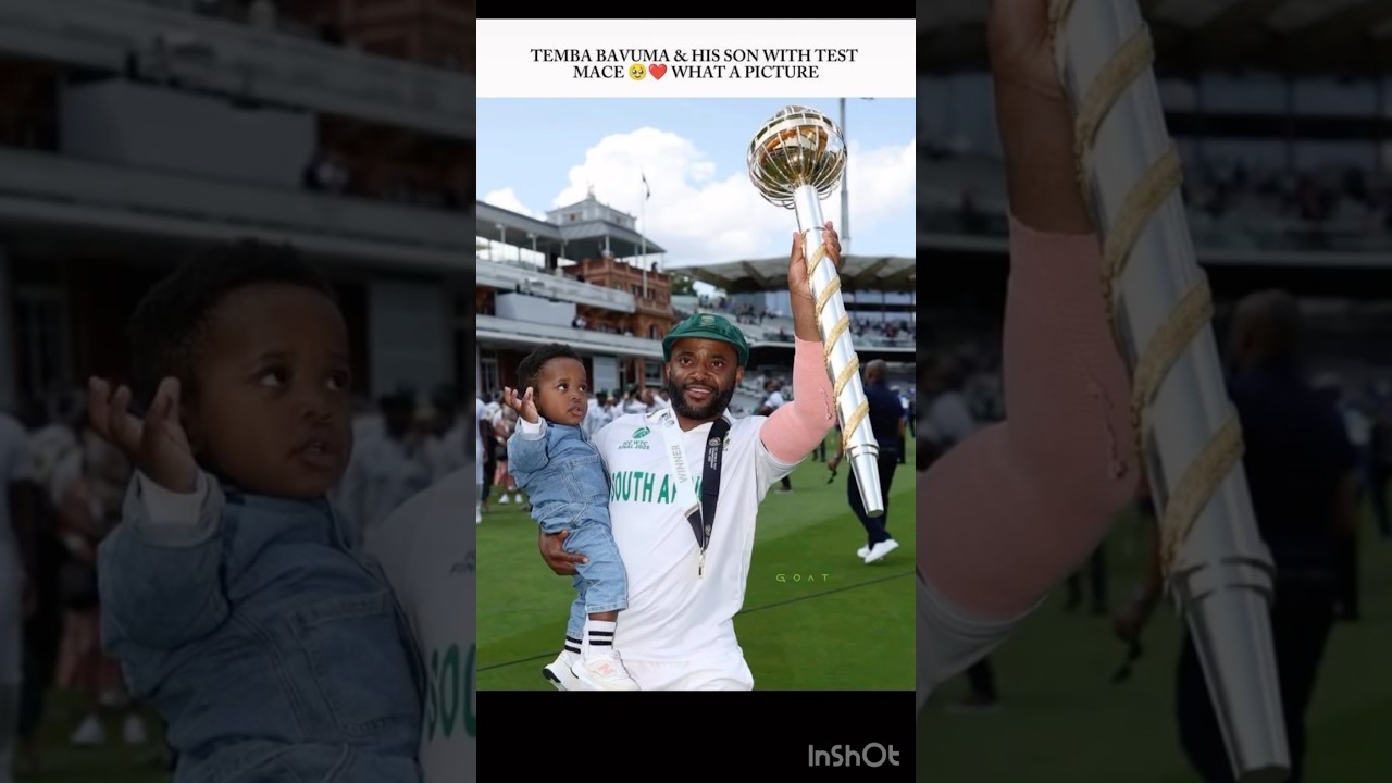 Temba bavuma & his son with test mace ️🥹What a picture #viral - YouTube