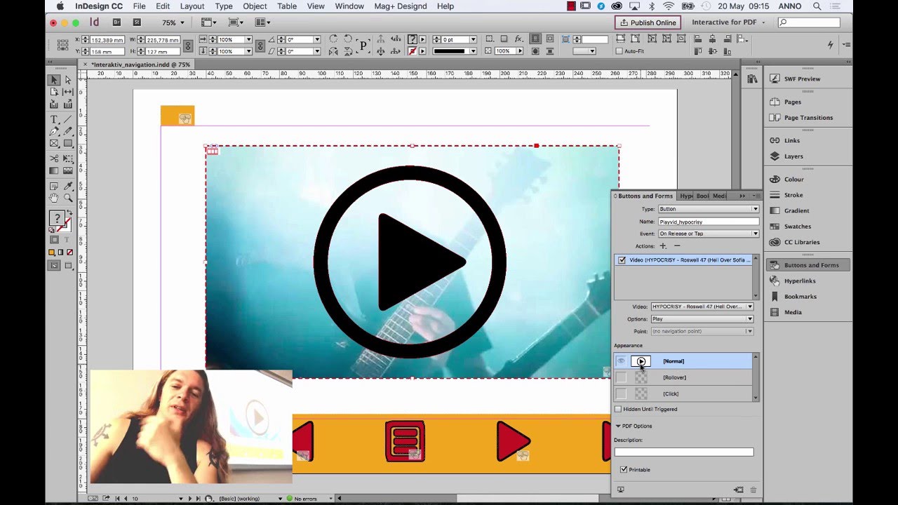 InDesign: Interaktive dokumenter video og lyd - dansk - YouTube