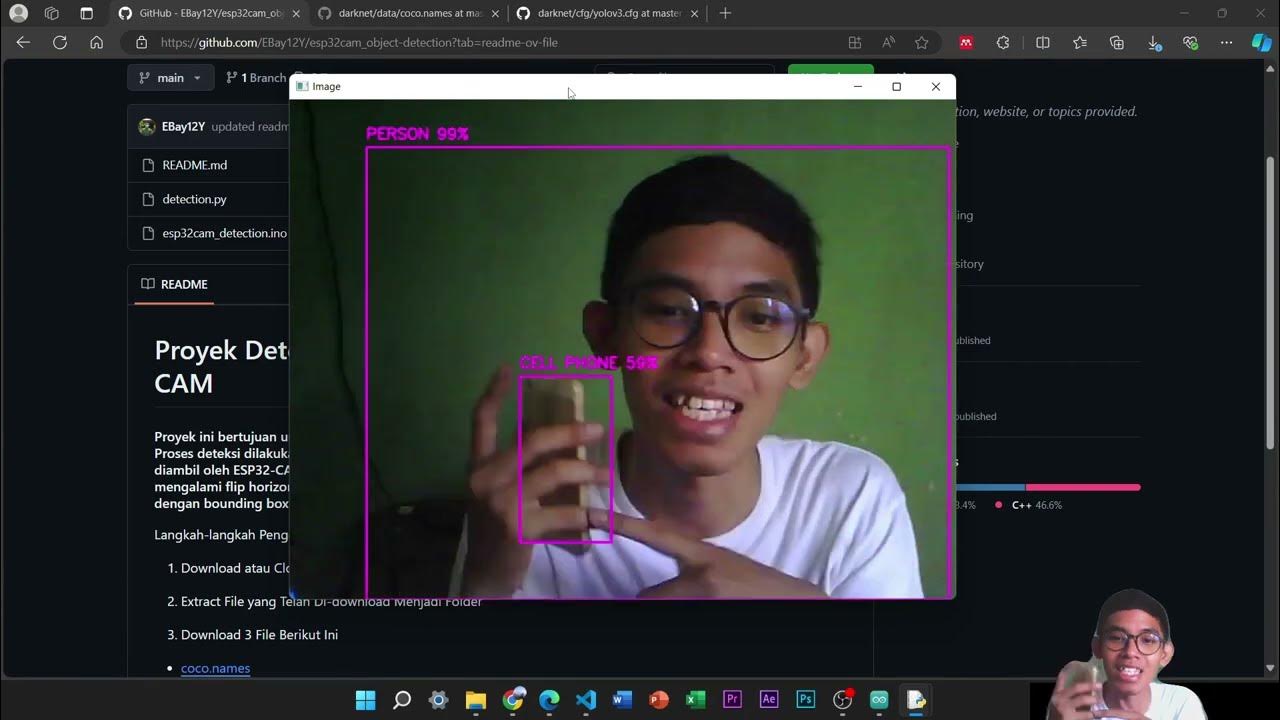 Tutorial ESP32-Cam Object Detection dengan YOLOv3 - YouTube