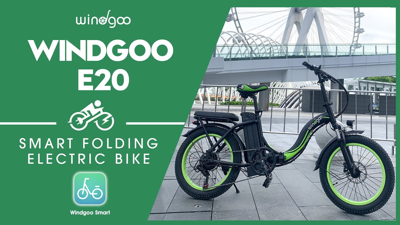 Windgoo E20 foldable Smart Electric Bike - YouTube