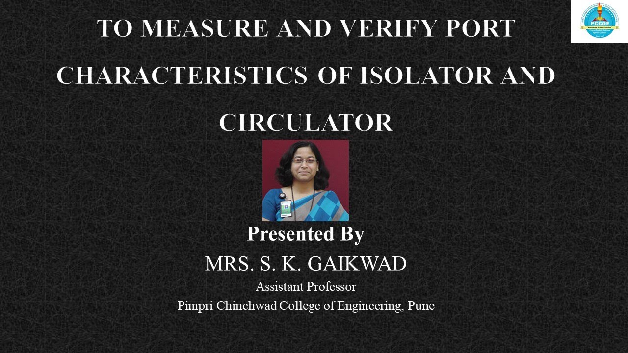 To verify port characteristics for isolator and circulator - YouTube